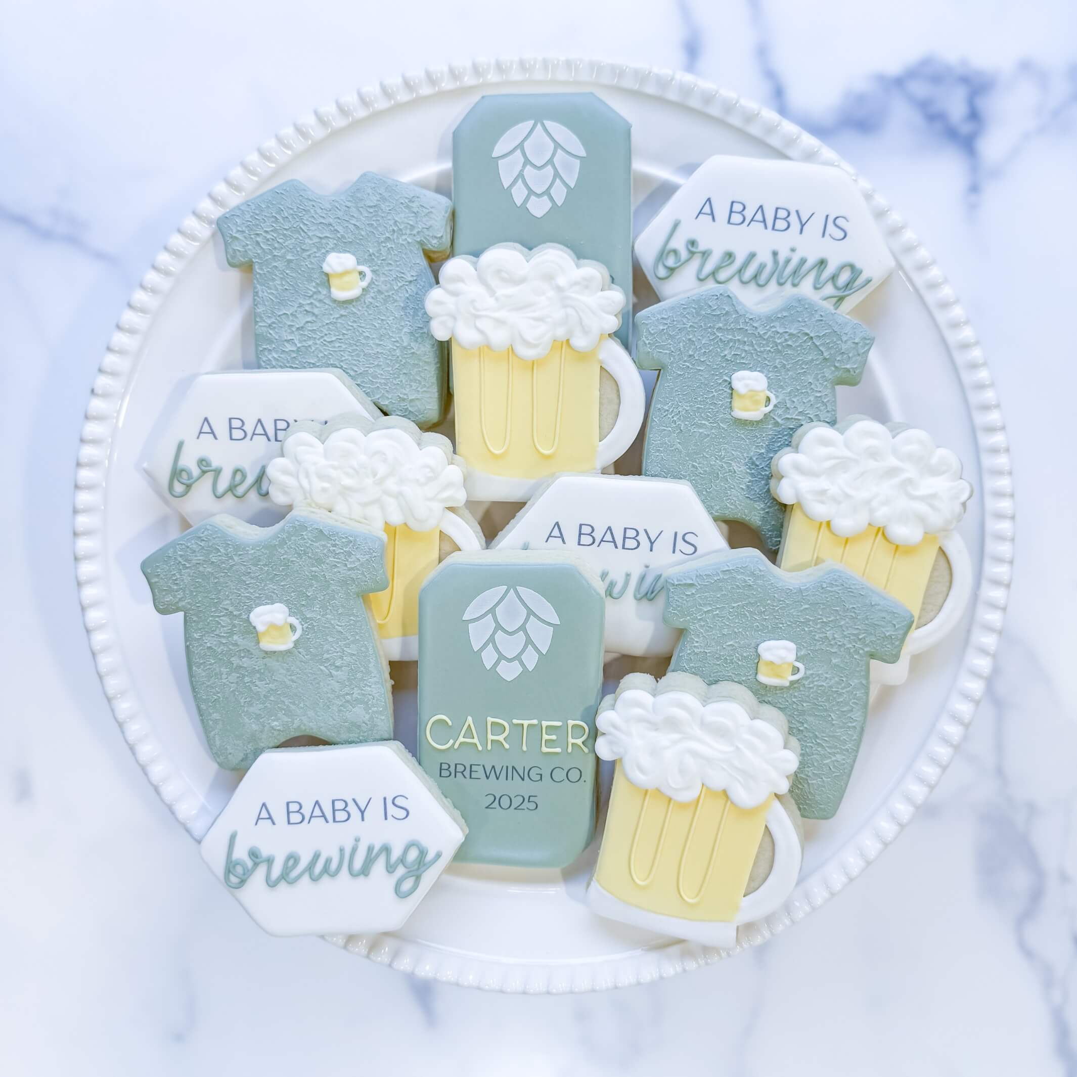 Custom Cookies | Expecting | Baby Is Brewing – Southern Sugar Bakery