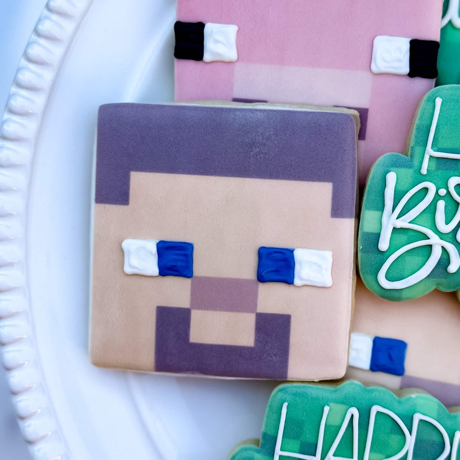 Custom Cookies | Birthday | Minecraft – Southern Sugar Bakery