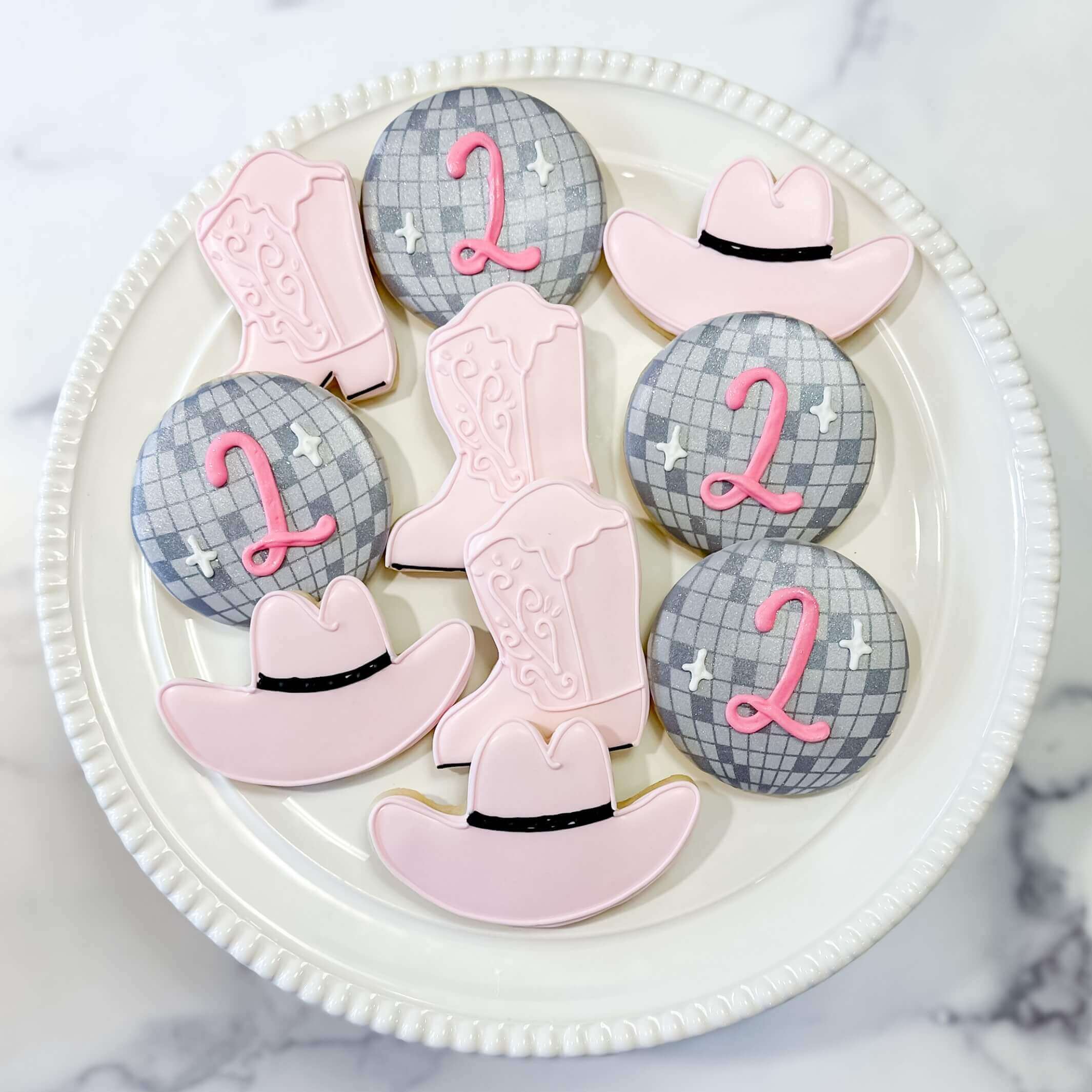 Custom Birthday Cookies | Disco Rodeo – Southern Sugar Bakery