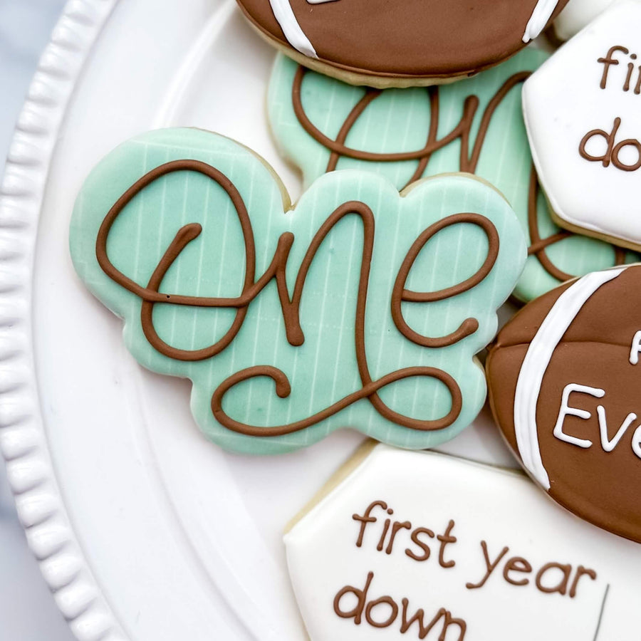 Custom Birthday Cookies | First Year Down – Southern Sugar Bakery