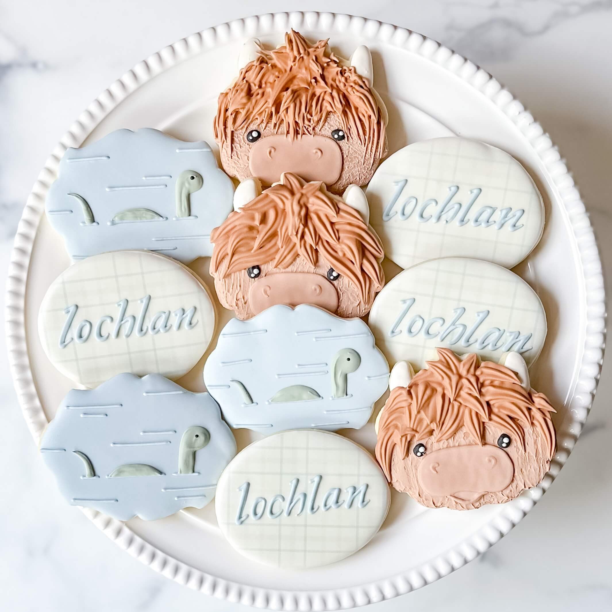 Custom Birthday Cookies | Highland Celebration – Southern Sugar Bakery