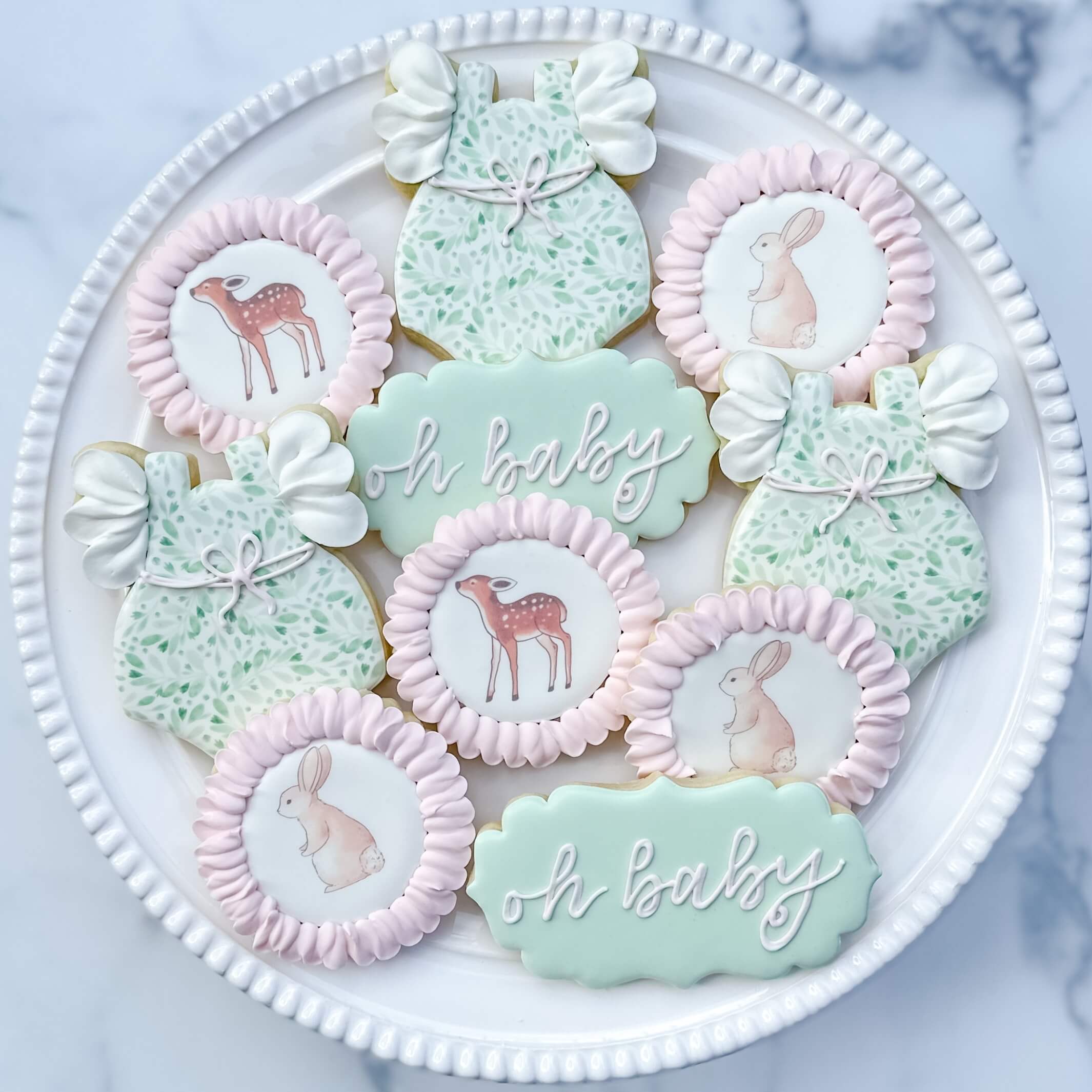 Custom Cookies | New Baby Girl | Woodland Animals – Southern Sugar Bakery