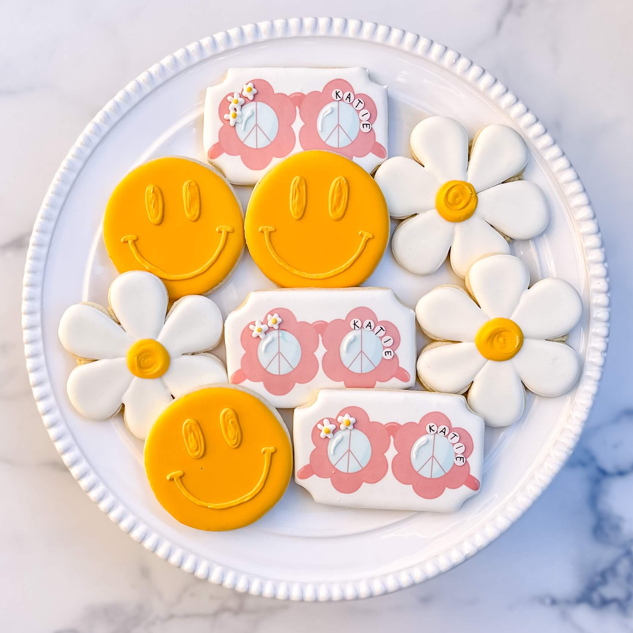 Custom Birthday Cookies | Stay Groovy | Hippie – Southern Sugar Bakery