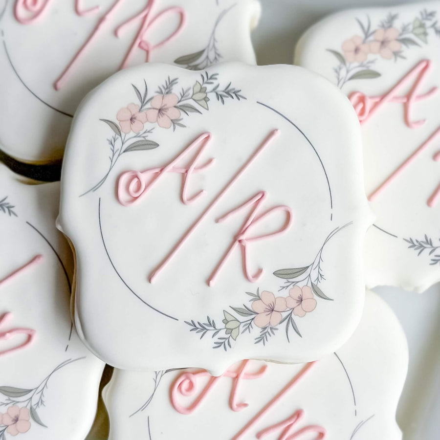 Custom Wedding Cookies | Wedding Initials – Southern Sugar Bakery