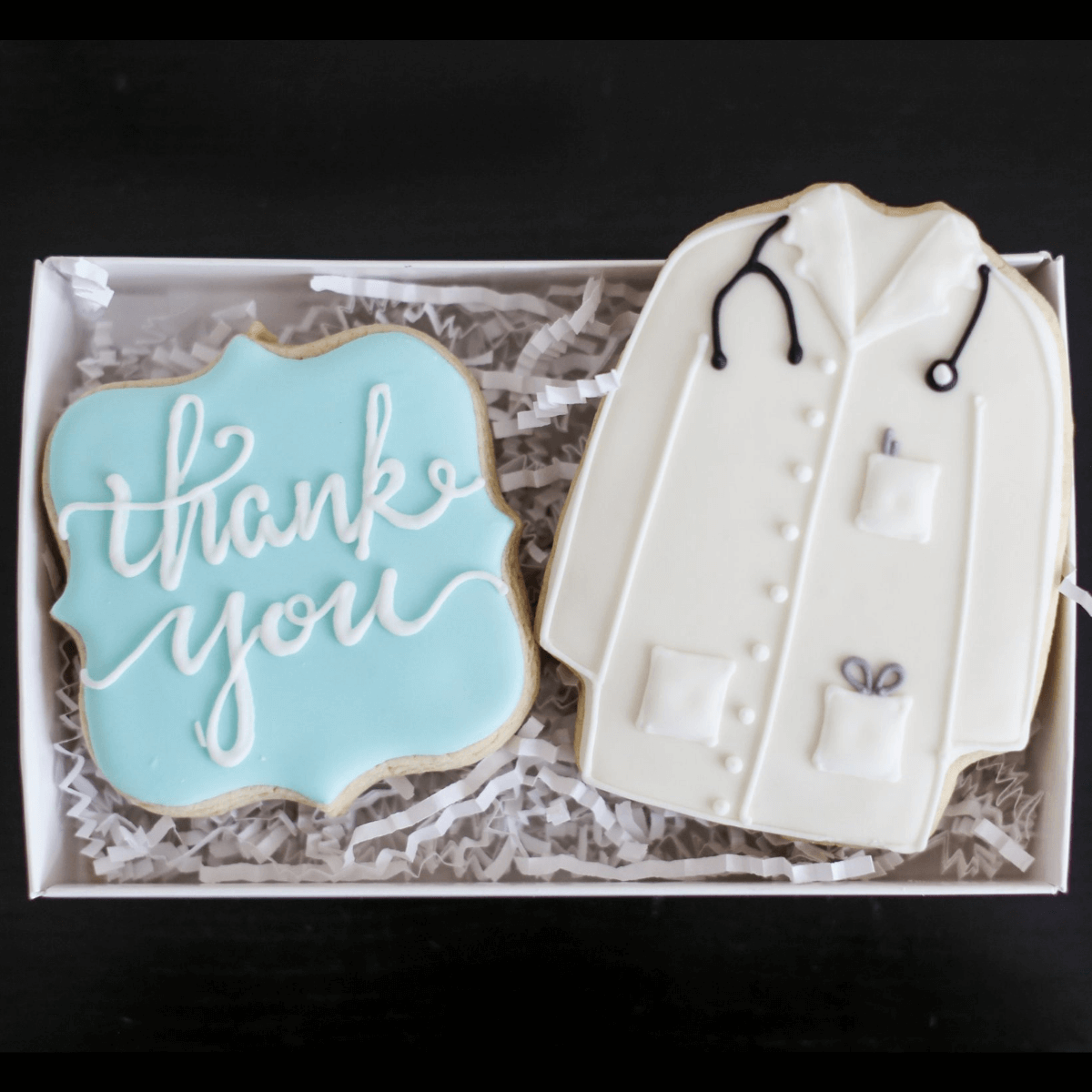 Custom Cookie | Thank You | Doc! – Southern Sugar Bakery
