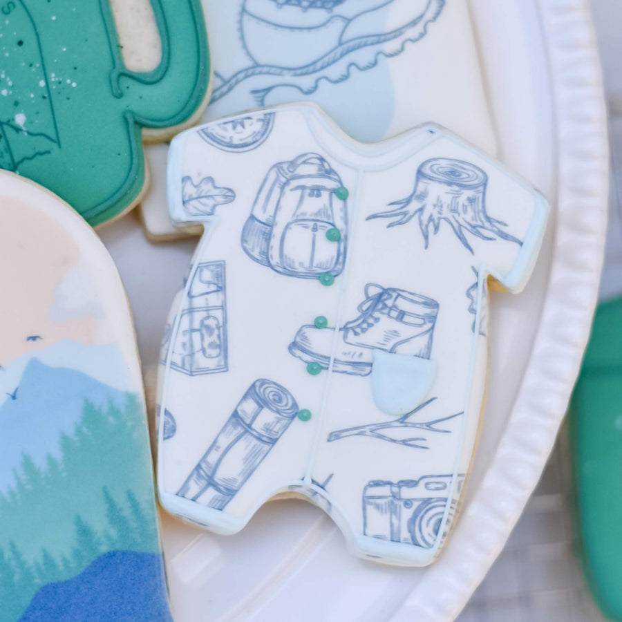 Custom Cookies | Baby | Adventure Awaits! – Southern Sugar Bakery